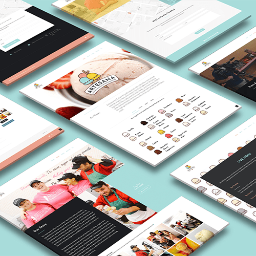 Artesana Ice Cream Website Design » Dolo Digital Portfolio