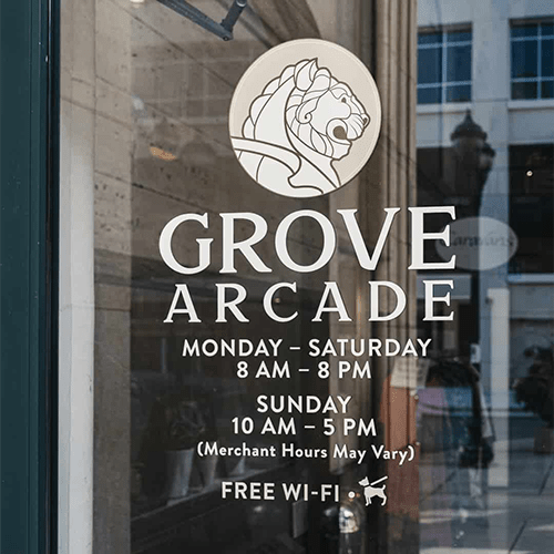 Grove Arcade Signage & Wayfinding » Portfolio | Dolo Digital